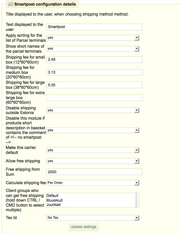 E-Abi.ee - pangalingi moodulid -Smartpost Itella pakiautomaatide moodul ...